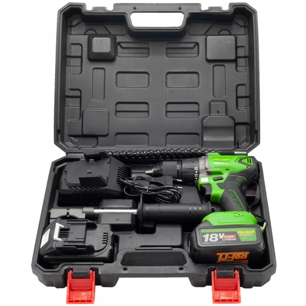 PROCRAFT PA18BL bezuhlíková aku vrtačka LiIon 18V 2x 4Ah | NAKO Pardubice