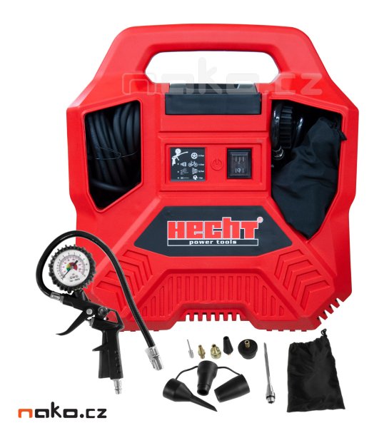 HECHT 2888 přenosný bezolejový kompresor | NAKO Pardubice