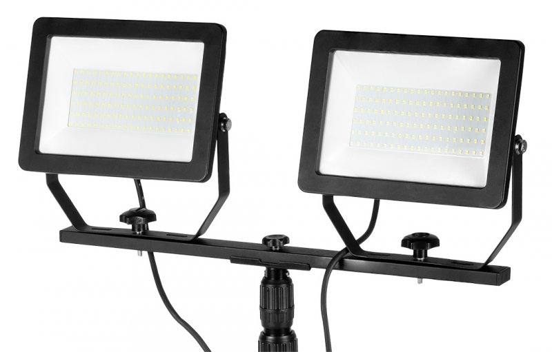 NEO TOOLS 99-096 LED dvojitý reflektor 17000lm 2x100W se stativem 1,8m ...