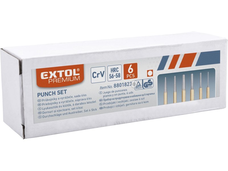 EXTOL PREMIUM 8801823 sada průbojníků a vyrážečů závlaček 6ks | NAKO ...