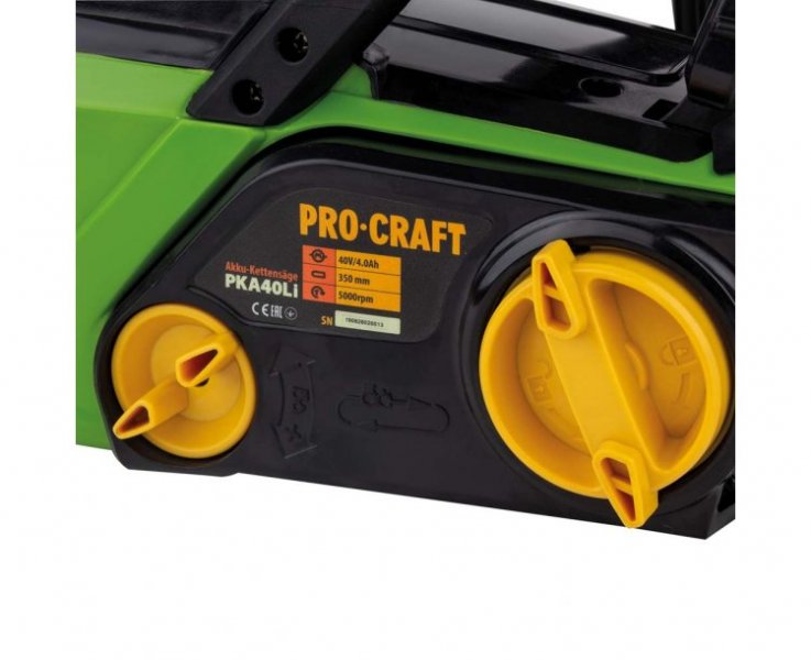 PROCRAFT PKA40Li bezuhlíková aku řetězová pila 35cm LiIon 40V 4Ah ...