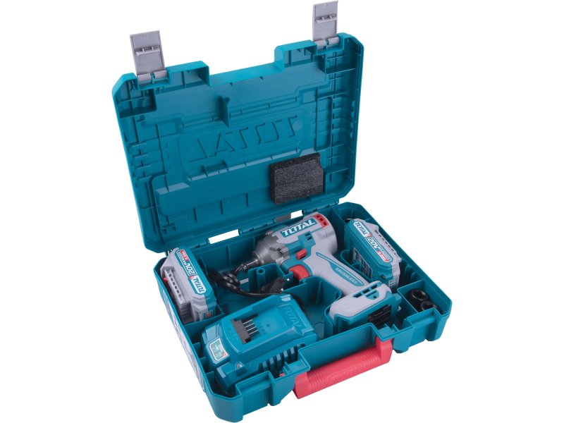 TOTAL TIWLI2040 aku utahovák rázový 1/2" 400Nm 20V LiIon 2x2Ah ...
