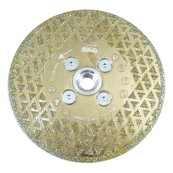 MAGG Profi DKRBE115M14 diamantový kotouč RB 115mm řezný a brusný M14 ...