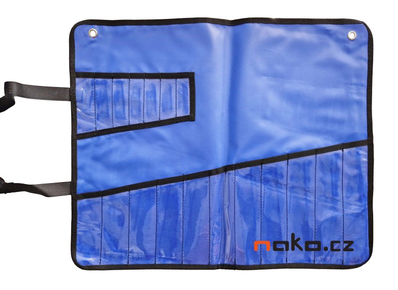 Textilní obal na maticové klíče 56x46cm 18ks | NAKO Pardubice