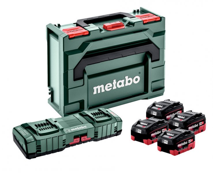 METABO Basic Set 18V LiHD (akumulátor 4x10Ah+nabíječka ASC 145 DUO ...