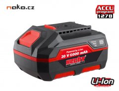 HECHT 001289BX akumulátor 20V 6.0Ah Li-Ion - ORIGINÁL - ACCU program 1278 | NAKO Pardubice